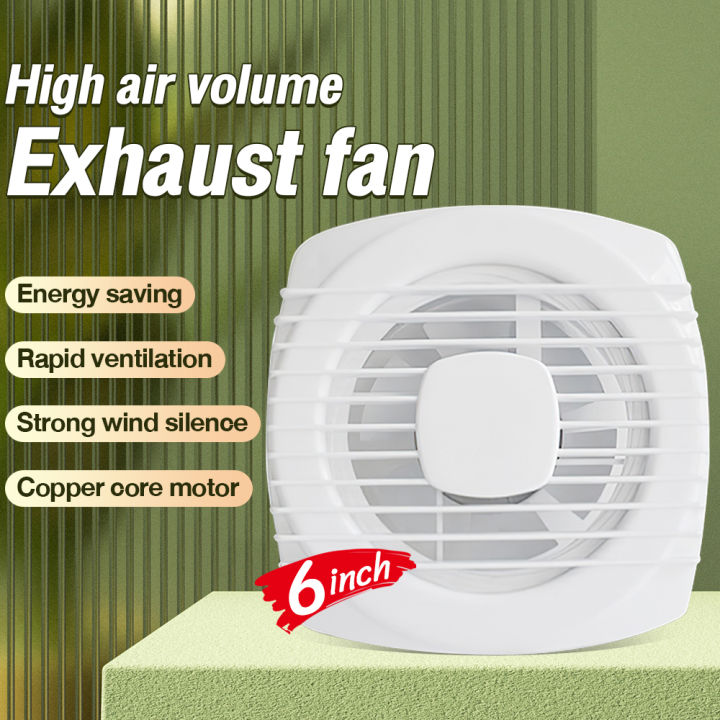SINRICE Bathroom 6inch Exhaust Fan Ventilation Fan For Room kitchen ...