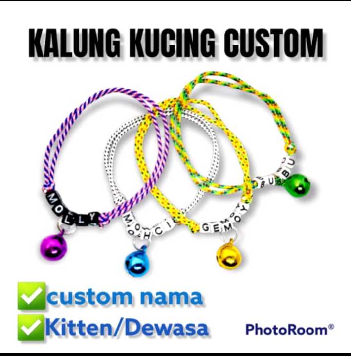 KALUNG KUCING NAMA CASTEM NAMA TULIS NAMA NYA DI CHAT YA LANGSUNG ...