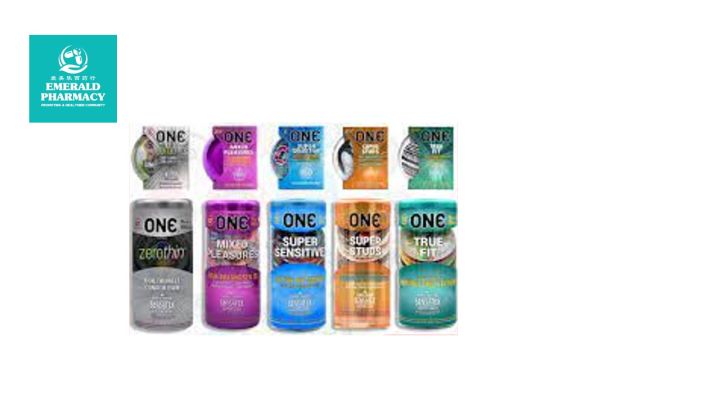 ONE Condoms RANGE MIX PLEASURES/SUPER STUDS/TRUE FIT/SUPER SENSITIVE ...