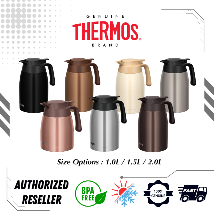 THERMOS Vacuum Insulated Carafe TTB Series ( 1.0L / 1.5L / 2.0L ) 2 Years Warranty 保温壶 | Lazada