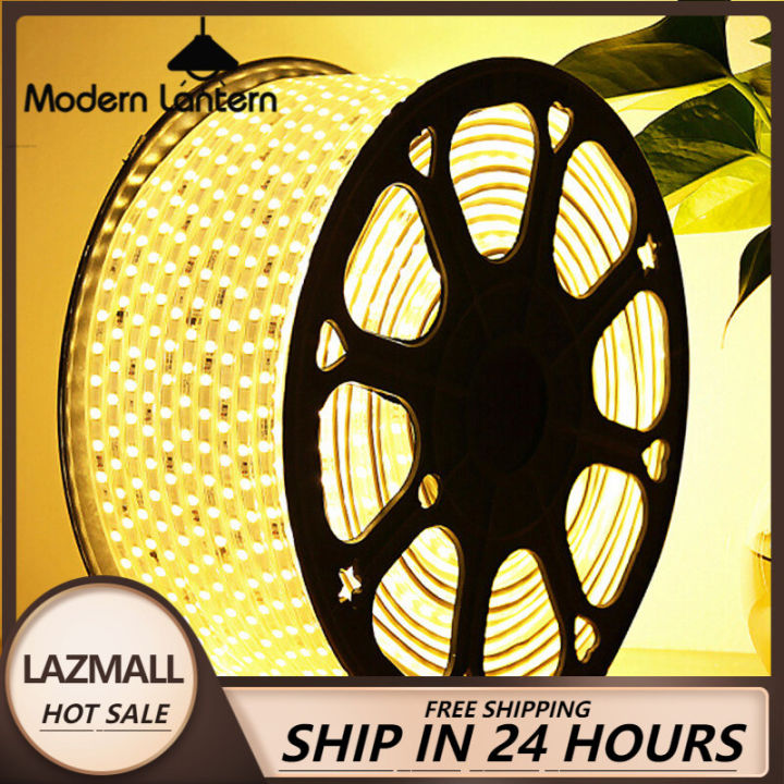 10-100 meters w/ plug 5050 220V Led Strip Light Warm white Home ...