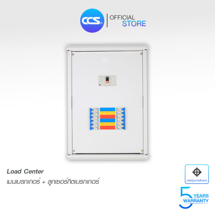 ตู้โหลดเซ็นเตอร์ 3 เฟส 12/18/24/36 ช่อง พร้อมเมน + ลูกเซอร์กิตเบรกเกอร์ ...