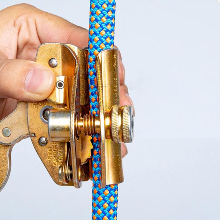 Fall Protection 6KN Climbing Work Rope Grab-Fall Arrester Belay Device ...