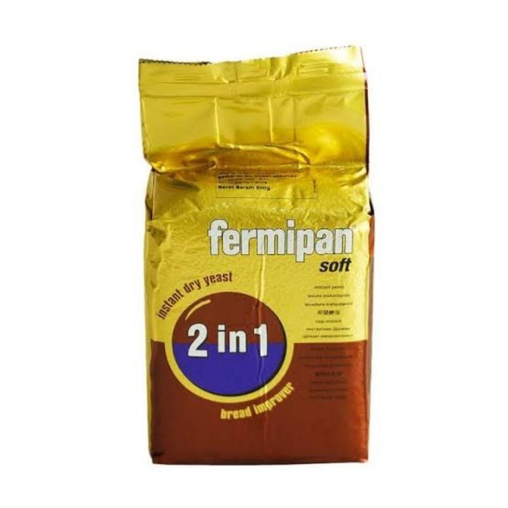FERMIPAN Soft 2 in 1 Ragi Kering Instan dan Improver Instant Dry Yeast ...