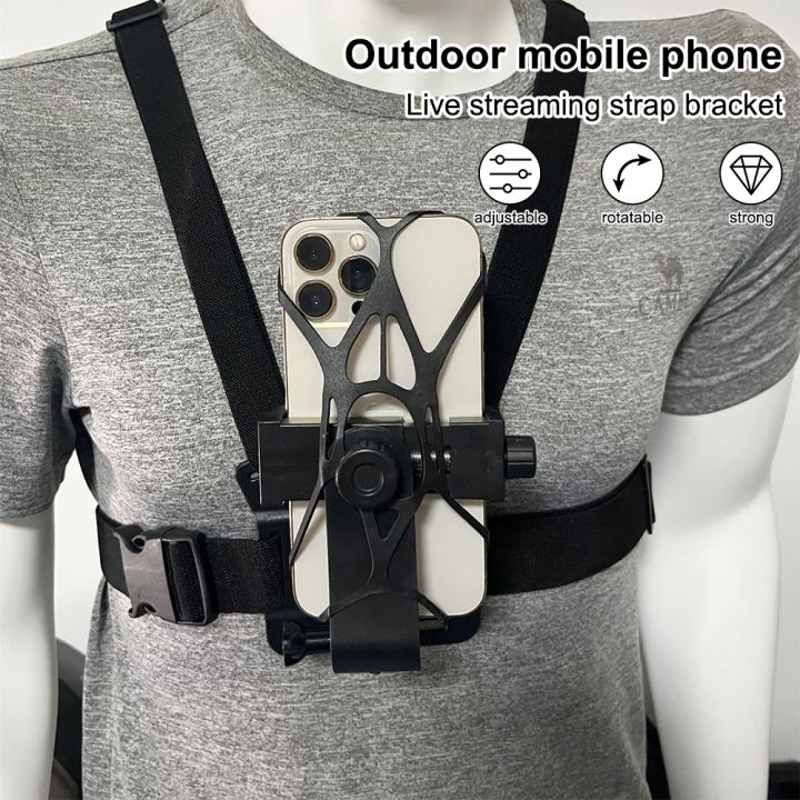 Mobile Phone Chest Strap Mount GoPro Chest Harness Holder for VLOG/POV ...