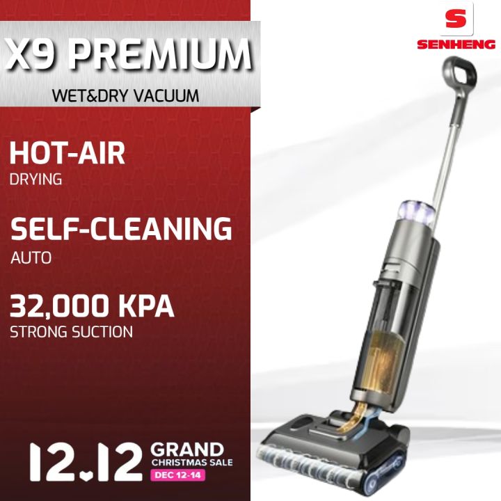 Enolux X9 Premium Cordless Wet & Dry Mop Vacuum Cleaner Smart 2 sided ...