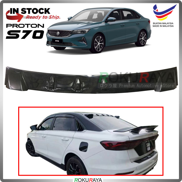 [Vortex Generator Diffuser] Proton S70 2023 Rear Wing Glass Spoiler ...