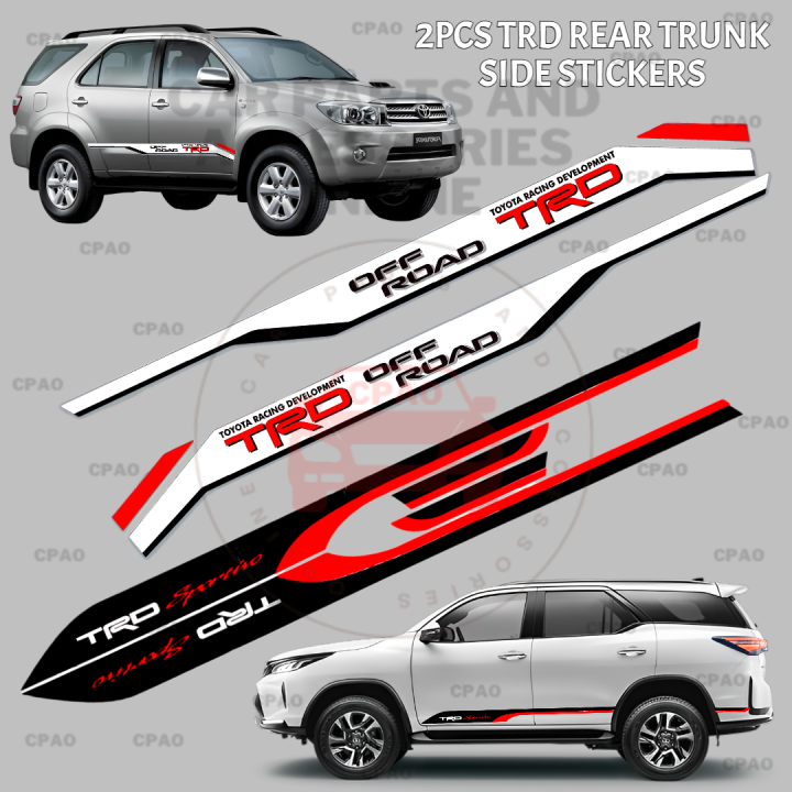 CPAO 2Pcs TRD SPORTIVO OFF ROAD Car Body Side Sticker Truck Decal Vinyl ...
