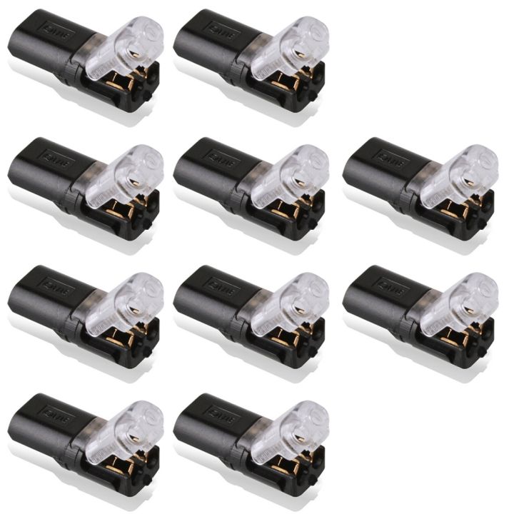 10 Pcs 2-Pin Plugable Cable Connector Type-H Wire Cable Plug Connector ...