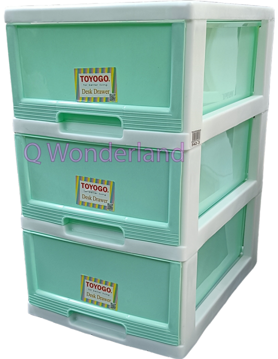 TOYOGO +A4 Size Drawer / Laci Size A4 / 3 Tiers / 3 Tingkat (542-3 ...