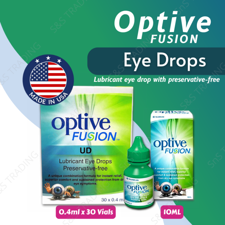 Allergan Optive Fusion Eye Drops 10ml / Optive Fusion UD 30 x 0.4ml ...