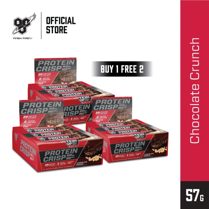 BSN Protei)n Crisp (56g x 12/Carton [BUY 1 FREE 2 ONLY CHOCOLATE ...