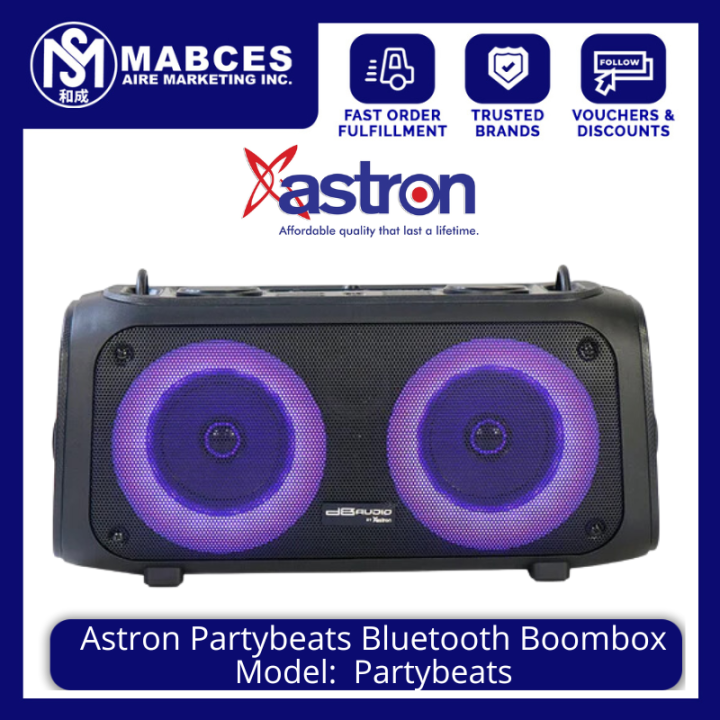 Astron Partybeats Bluetooth Boombox | Lazada PH