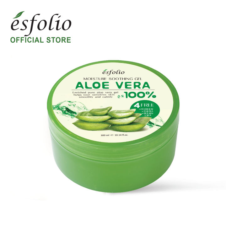 Esfolio Aloe Vera Moisture Soothing Gel 100% 300ml | Lazada PH