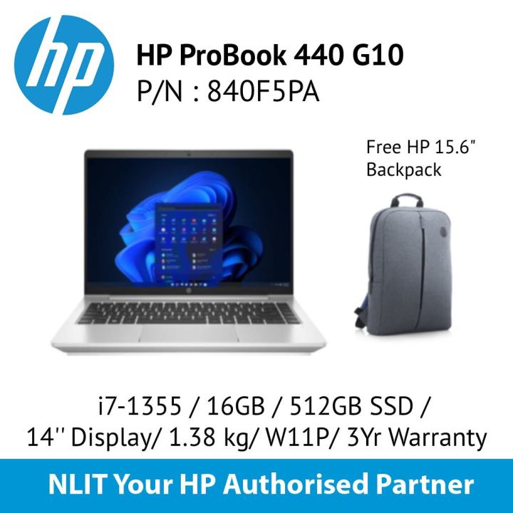 HP ProBook 440 G10 i7-1355U / 16GB DDR4 / 512GB SSD / 14" Display/ 1 ...