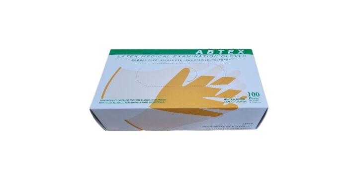 Abtex Latex Powder Free Exam Gloves 100s | Lazada Singapore