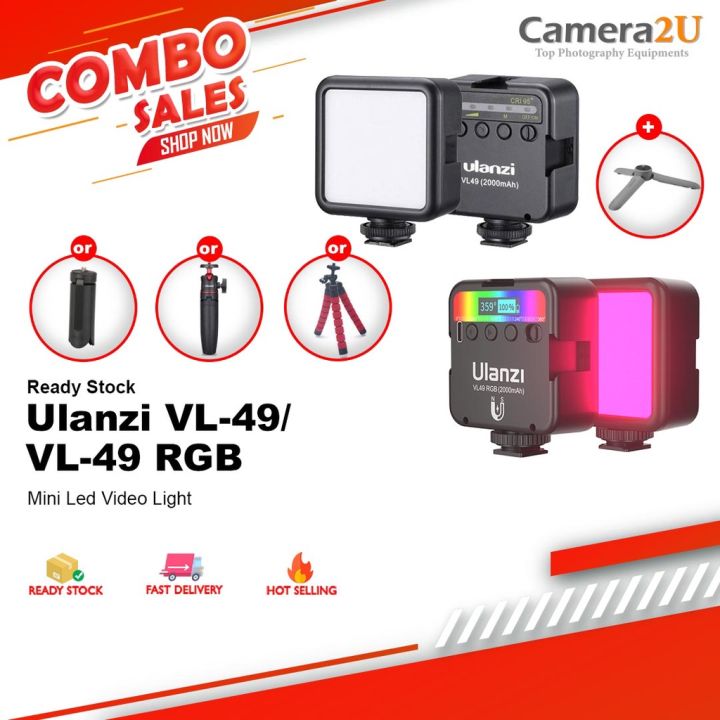 READY STOCK Ulanzi VL-49 VL49 RGB VL66 Vl100C Vijim VL81 ILight Mini ...