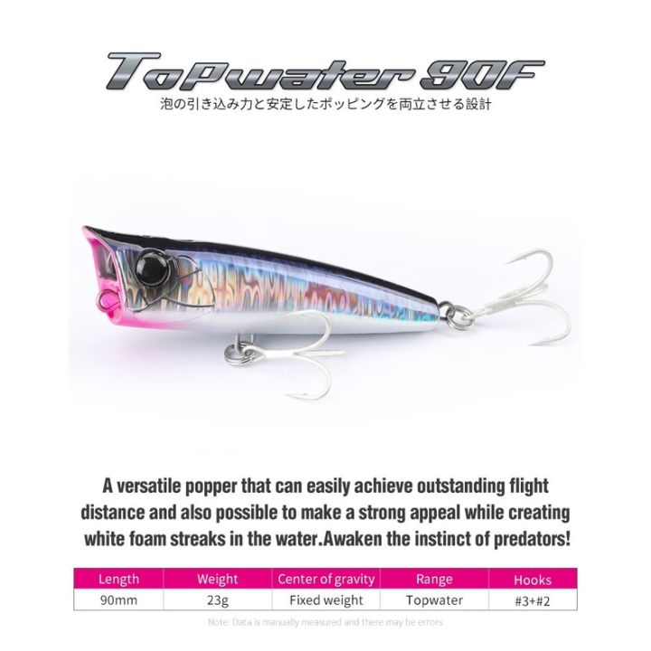 Tsurinoya Malaysia DW126 Popper 90mm/23G | Lazada