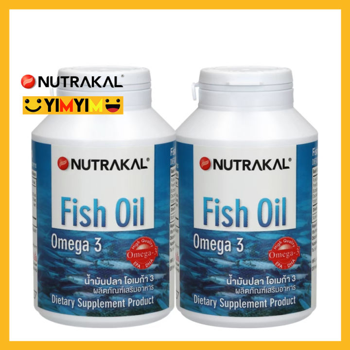 NUTRAKAL FISH OIL OMEGA 3 (90 CAPSULES) X 2 ขวด (EXP 01/24)นูทราแคล ...