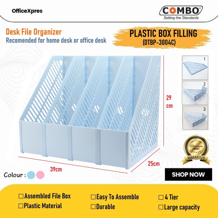Plastic Box Filling 4 Tier / Box File Plastik / Dokumen Box Rakit DTBP ...