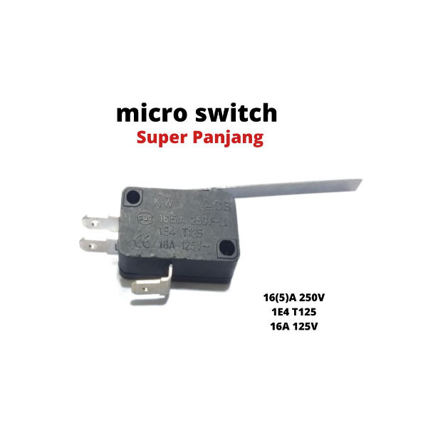 Saklar Otomatis - Micro / Limit Switch Plus Plat Super Panjang Tanpa Roda - Micro Limit Motor ...