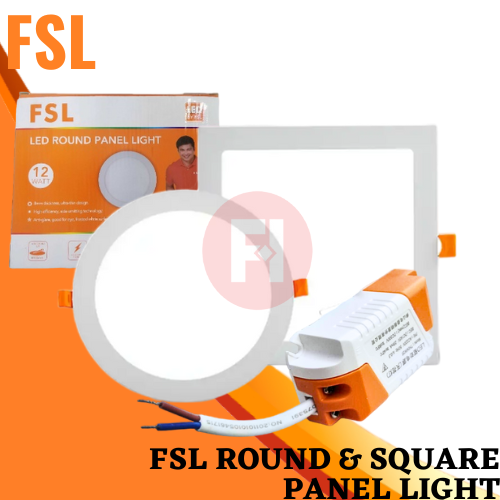 FSL LED Square and Round Panel Light Lightweight and Slim Ceiling Light Ceiling Downlight or ...