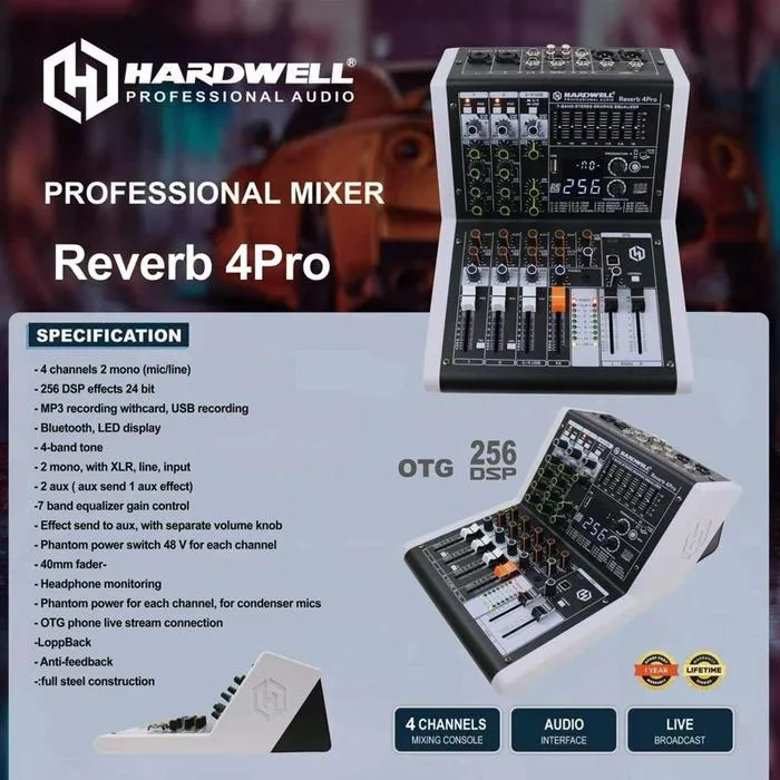mixer hardwell reverb 4 pro original 256 dsp 4 channel REVERB 4PRO ...