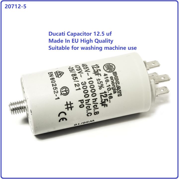 12.5uf Washing Machine Capacitor 12.5 uf Ducati Brand High Quality Made ...