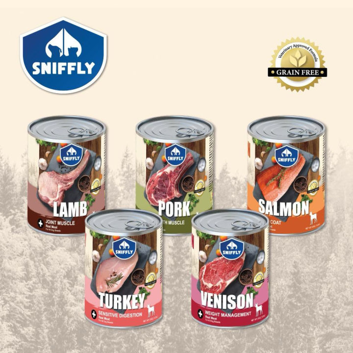 Sniffly Grain Free Dog Canned Food 375g | Lazada