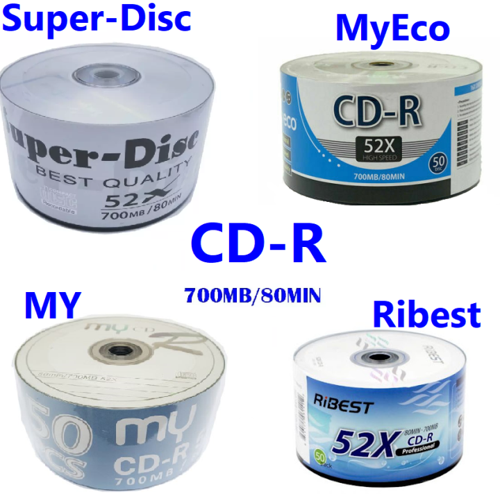 SUPER-DISC CD Blank CDR 52X 700MB 80MIN 50/PCS CDR | Lazada