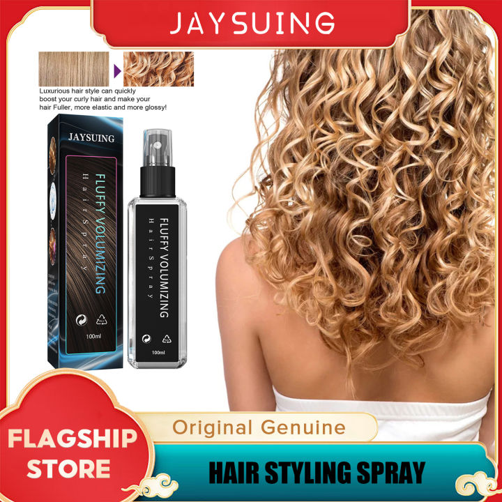 Jaysuing Fluffy Hair Volumizing Spray Setting Hair Styling for Women ...