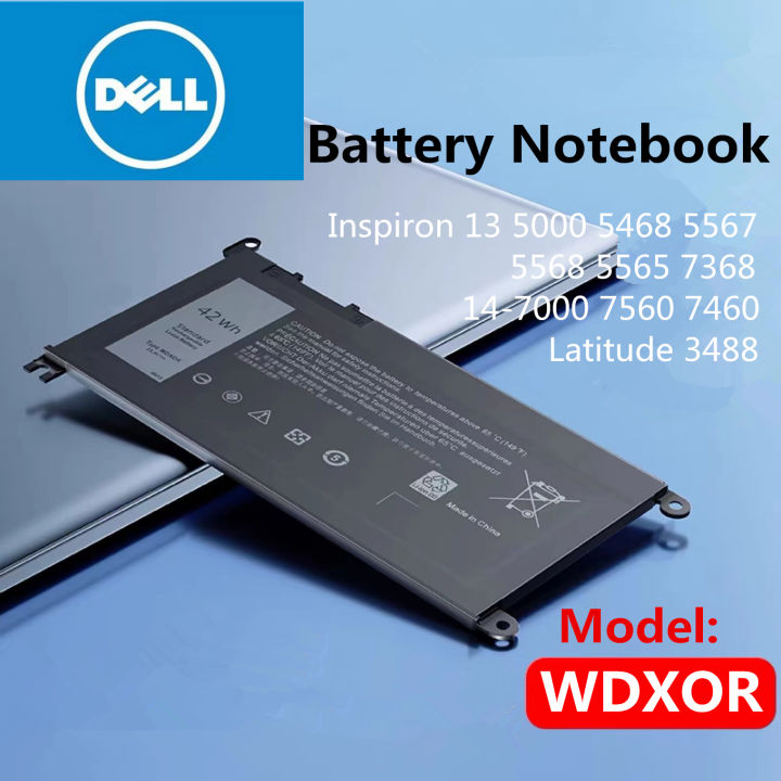 Battery Dell notebook Dell Wdx0r แบตเตอรี่ โน๊ตบุ๊คแท้ Inspiron 5000 ...