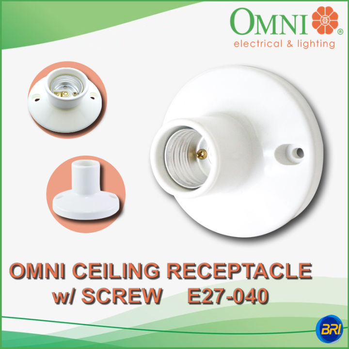 OMNI Ceiling Receptacle w/ Screw E27-040 | Lazada PH