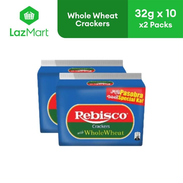 Rebisco Crackers Whole Wheat 32g x 10 - Pack of 2 | Lazada PH