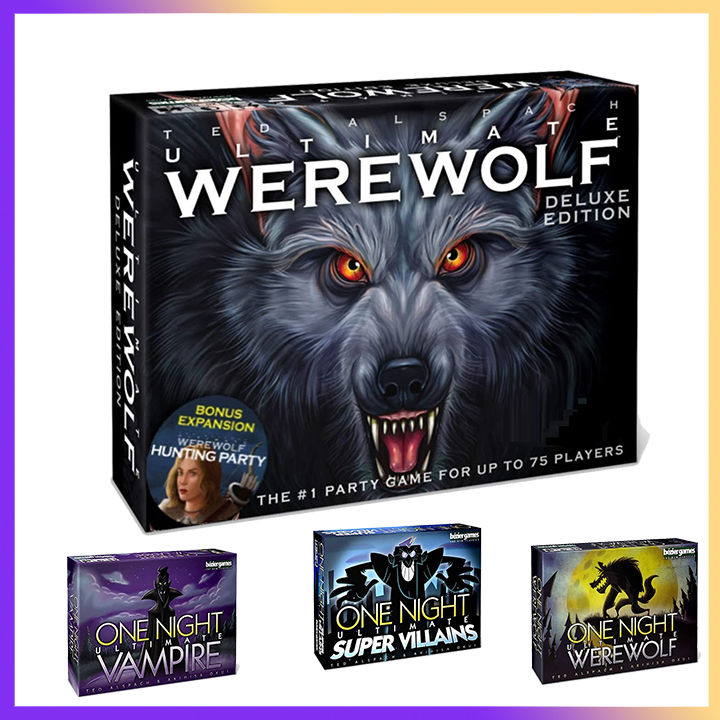 Ultimate Werewolf Deluxe Edition Black | Fun Party Board Game | One ...