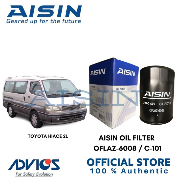 AISIN Oil Filter for Toyota HIACE 2L (OFLAZ-6008 / C-101) | Lazada PH
