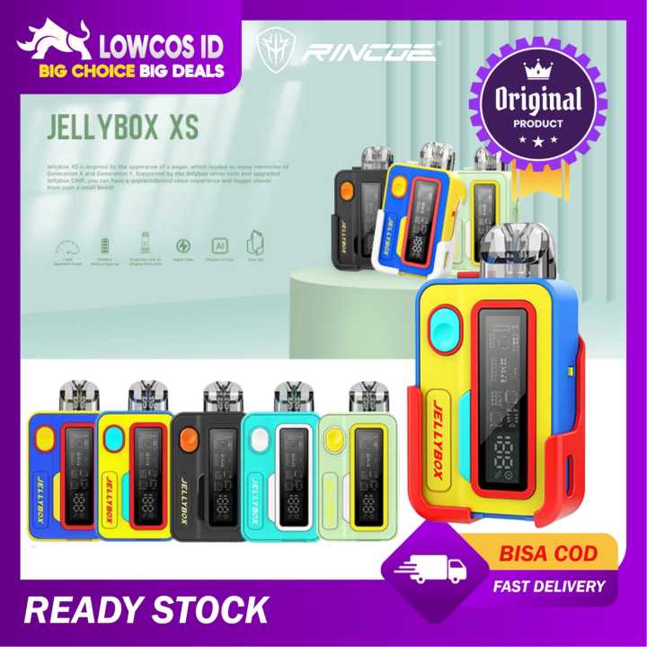 RINCOE JELLYBOX XS POD KIT 1000MAH AUTHENTIC | Lazada Indonesia