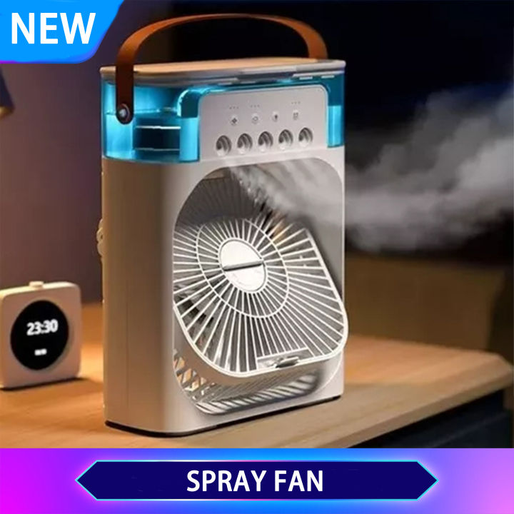 Desktop Humidifier Cooler Spray Mist Fan Usb Air Cooling Fan with 7 ...
