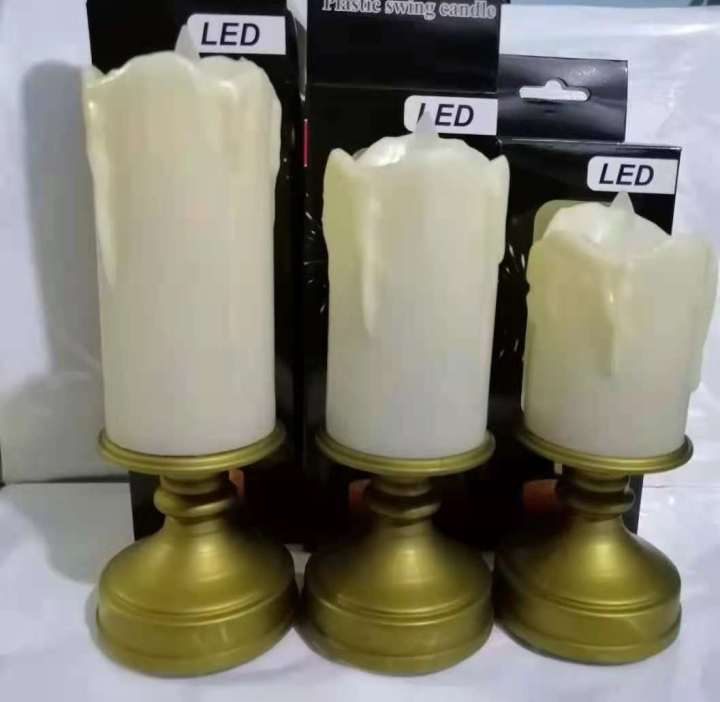 Led Candle Electronic Candle Stick Candle Lamp W/ Base | Lazada PH