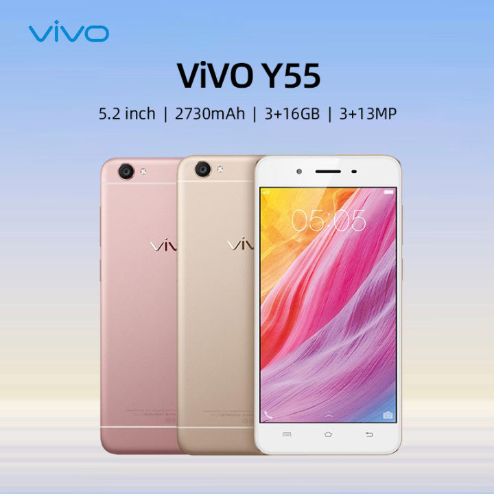Vivo Y55 Cellphone sale original 【 1 year Warranty】3GB RAM + 32GB ROM Android Smartphone 5.5inch ...