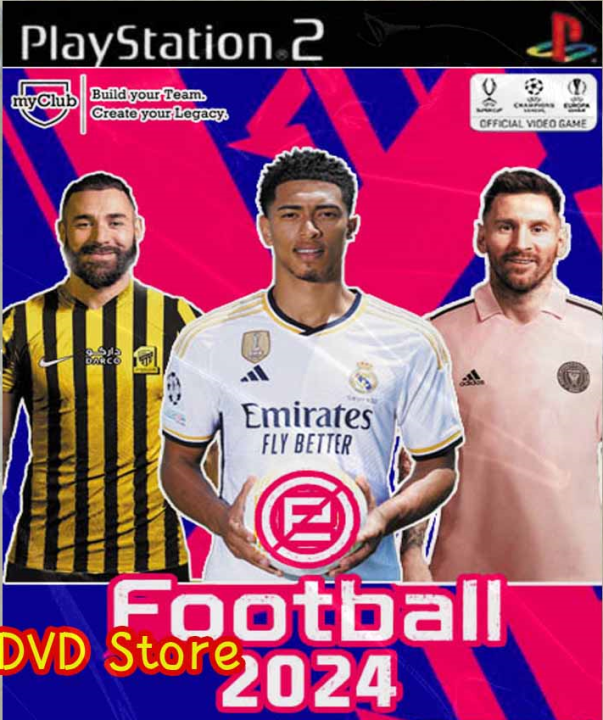 Ps2 เกมส์ E Football PES 2024 อัพเดทล่าสุด ย้ายครบ 100 % ภาษาอังกฤษ ...