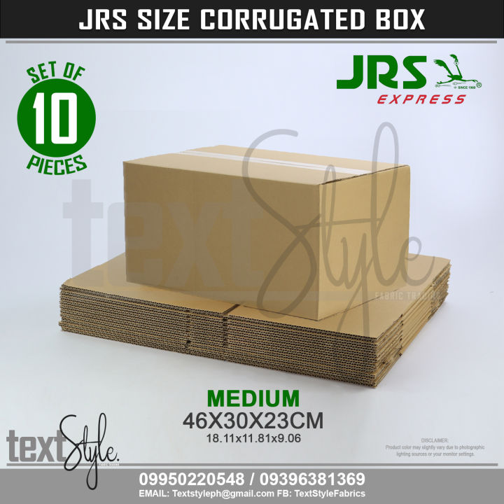 Textstyle RSC Box JRS EXPRESS Size Corrugated Shipping Kraft Box MEDIUM ...