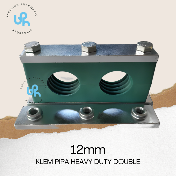 12MM KLEM PIPA HIDROLIK HEAVY DUTY DOUBLE MODEL STAUFF / CLAMP ...