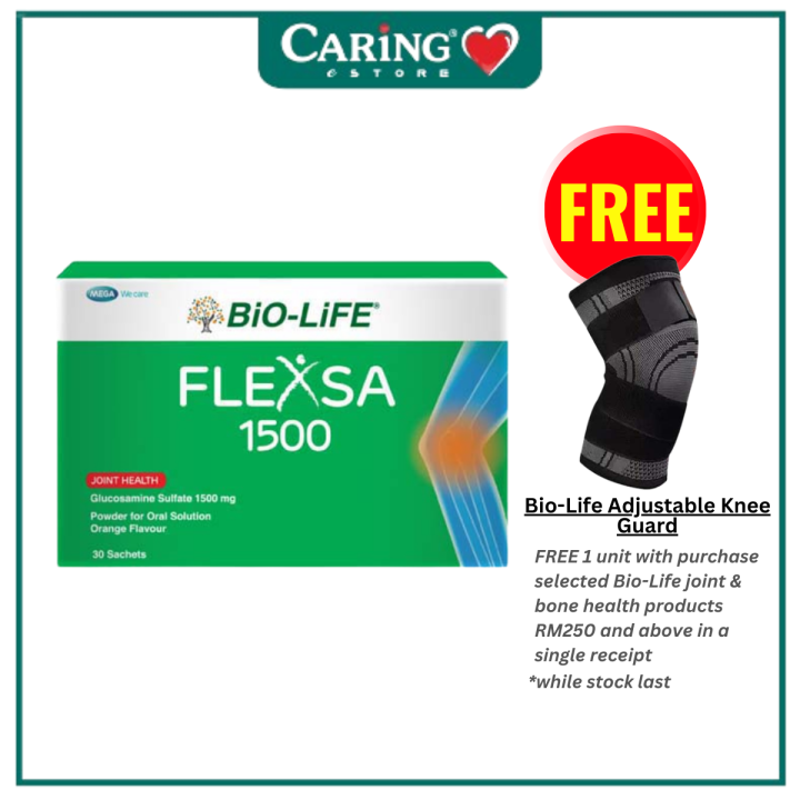 BiO-LiFE FLEXSA 1500MG GLUCOSAMINE SULFATE SACHET 30S | Lazada