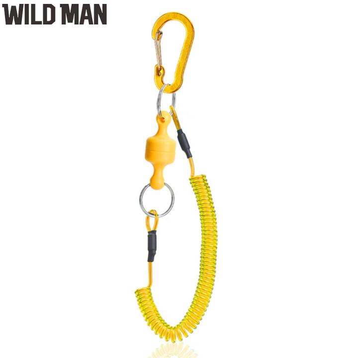 Fishing Lanyard Cable Magnetic Spring Retention Cord Portable Buckle ...