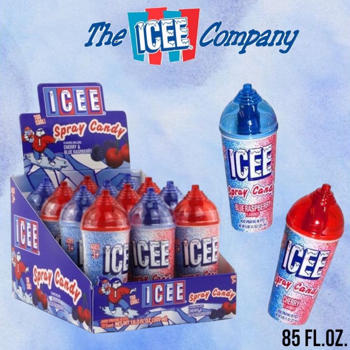 นำเข้า🇺🇸 ลูกอมสเปรย์ Koko's ICEE Spray Candy, .85 fl. oz (Pack of 12 ...
