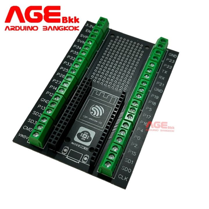 บอร์ดขยายขา ESP32 Screw Shield NodeMCU ESP32 แบบ 38 ขาทุกรุ่น แบบบัดกรี ...