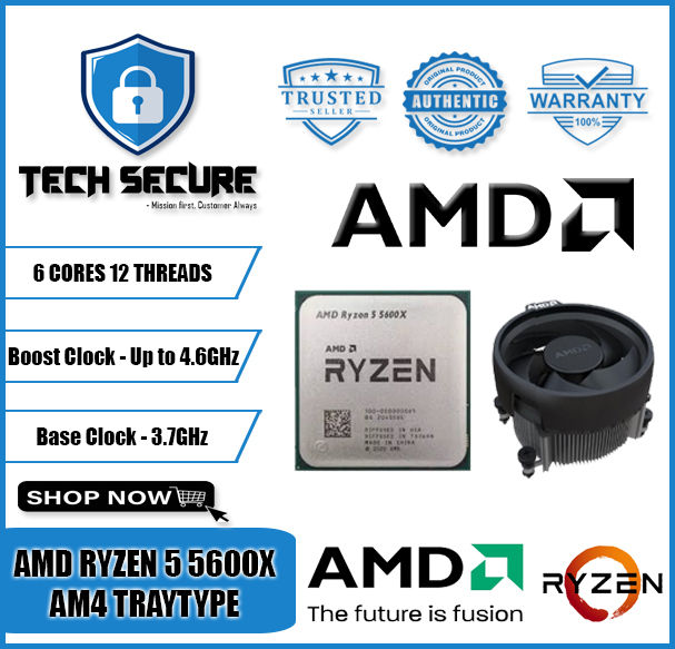 AMD RYZEN 5 5600X OEM WITH CPU COOLER | Lazada PH