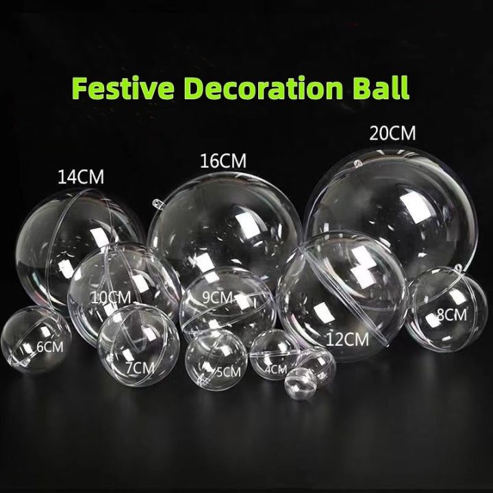 {Little monster] High Transparent Ball 3-14cm Clear Plastic Acrylic ...