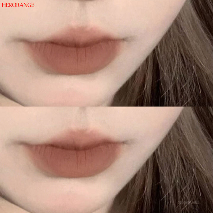 HERORANGE Non-Sticky Lip Gloss Lip Tint Velvety Long Wear Rich Lip ...